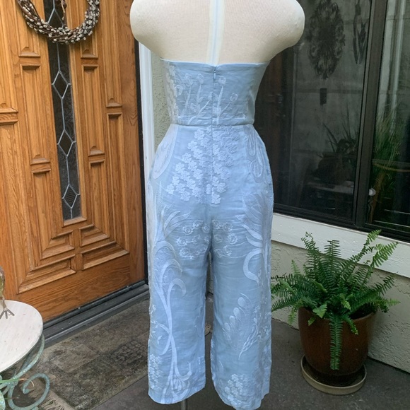 Aijek | Pants & Jumpsuits | Aijek Natalia Embroidered Jumpsuit Bustier ...